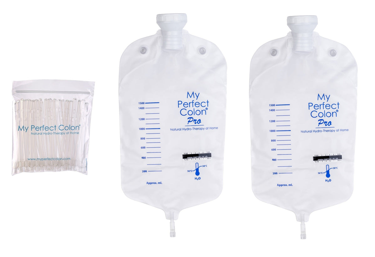 My Perfect Colon | Lot de 30 canules et 2 poches à eau de 2 litres ...